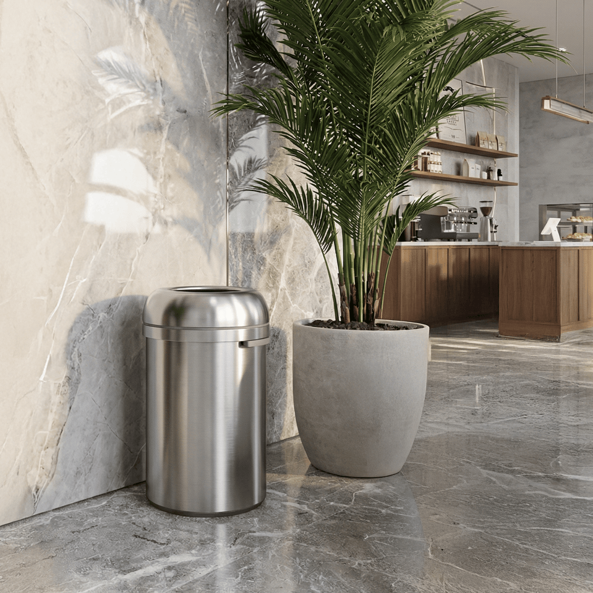 115L All-Steel Bullet Open Can - Simplehuman