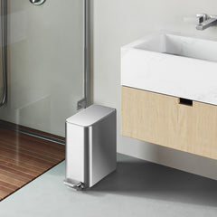 simplehuman 5L slim step trash can