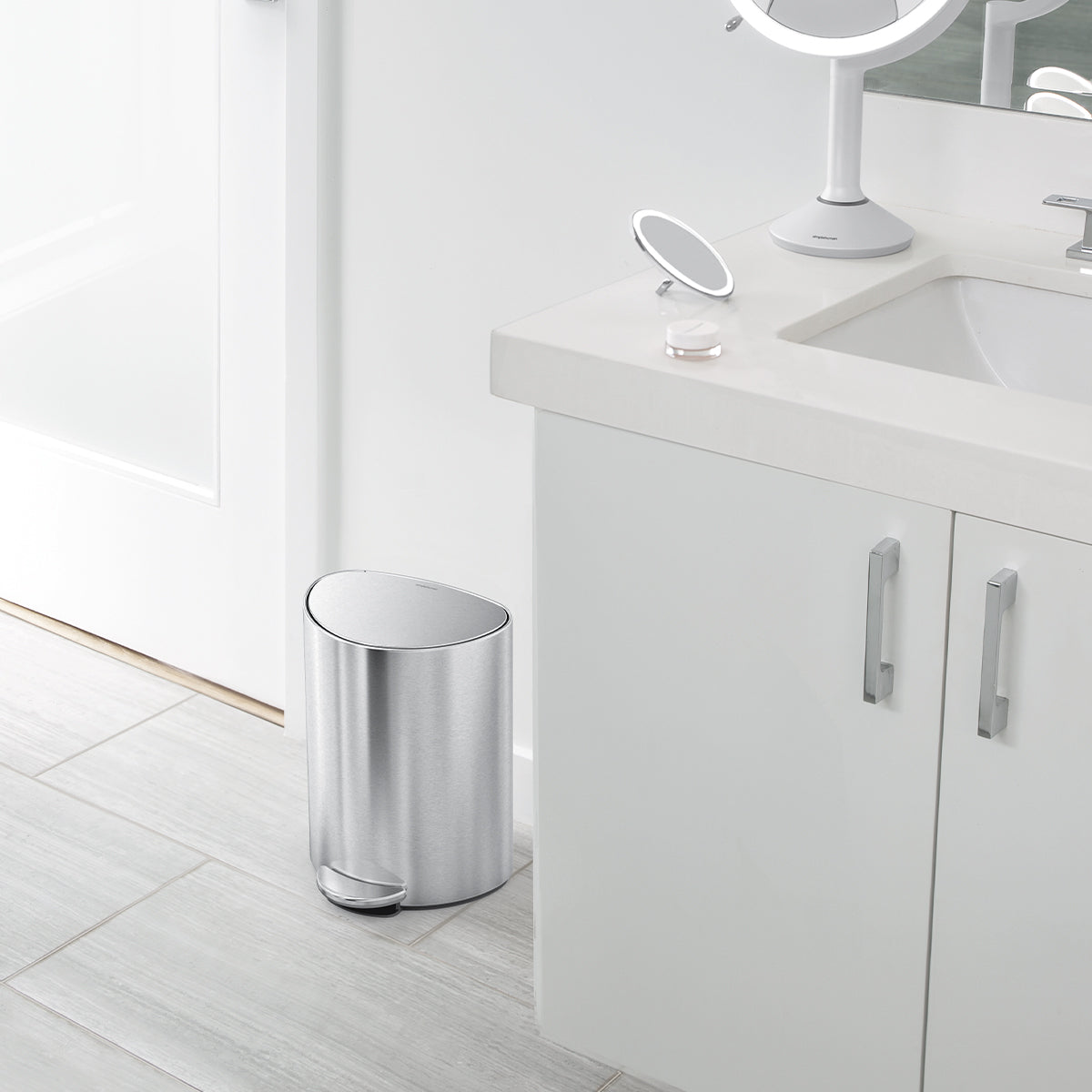 6L semi-round step can - simplehuman