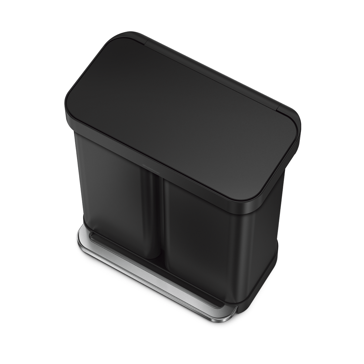55L rectangular step can with liner pocket - simplehuman