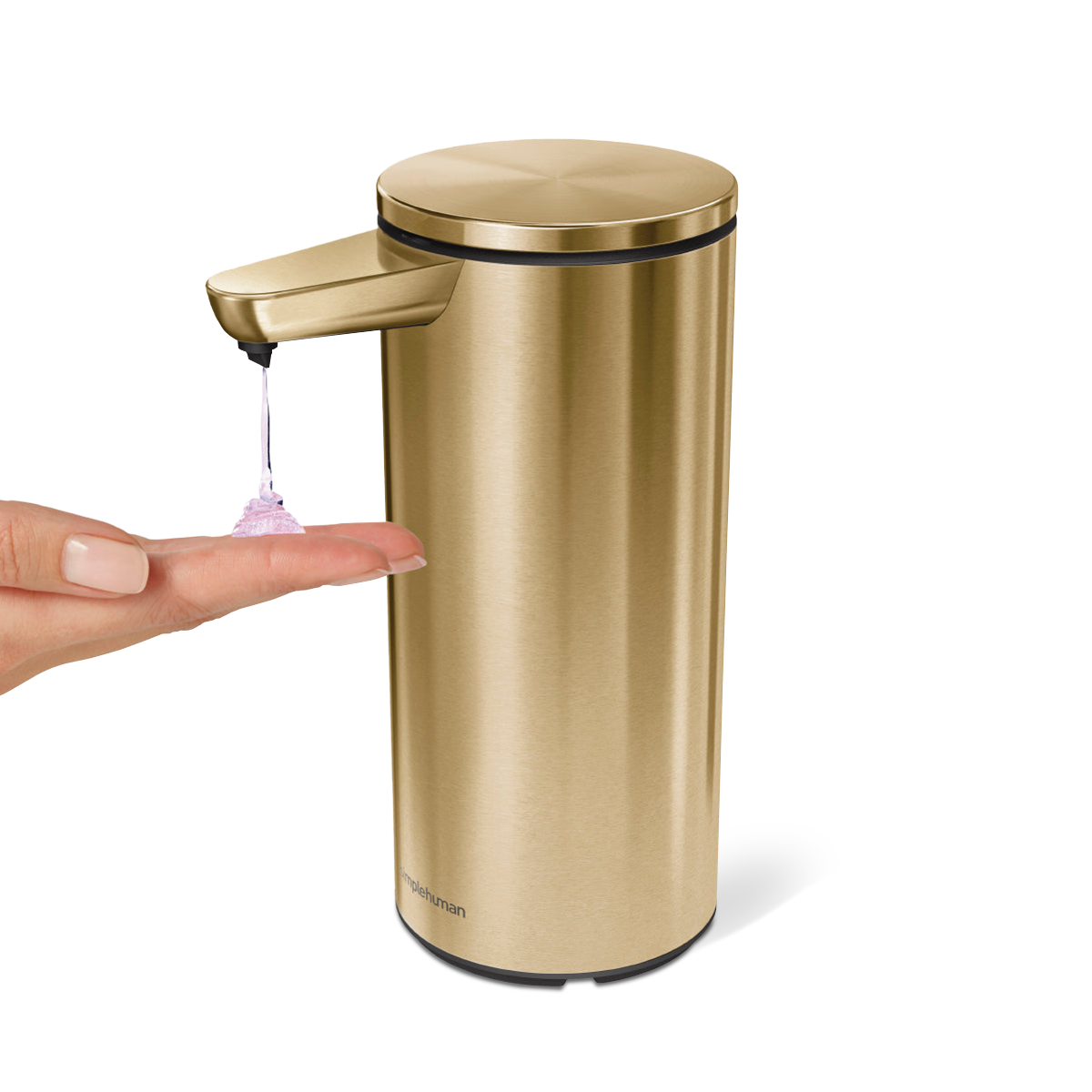 rechargeable liquid soap sensor pump - simplehuman