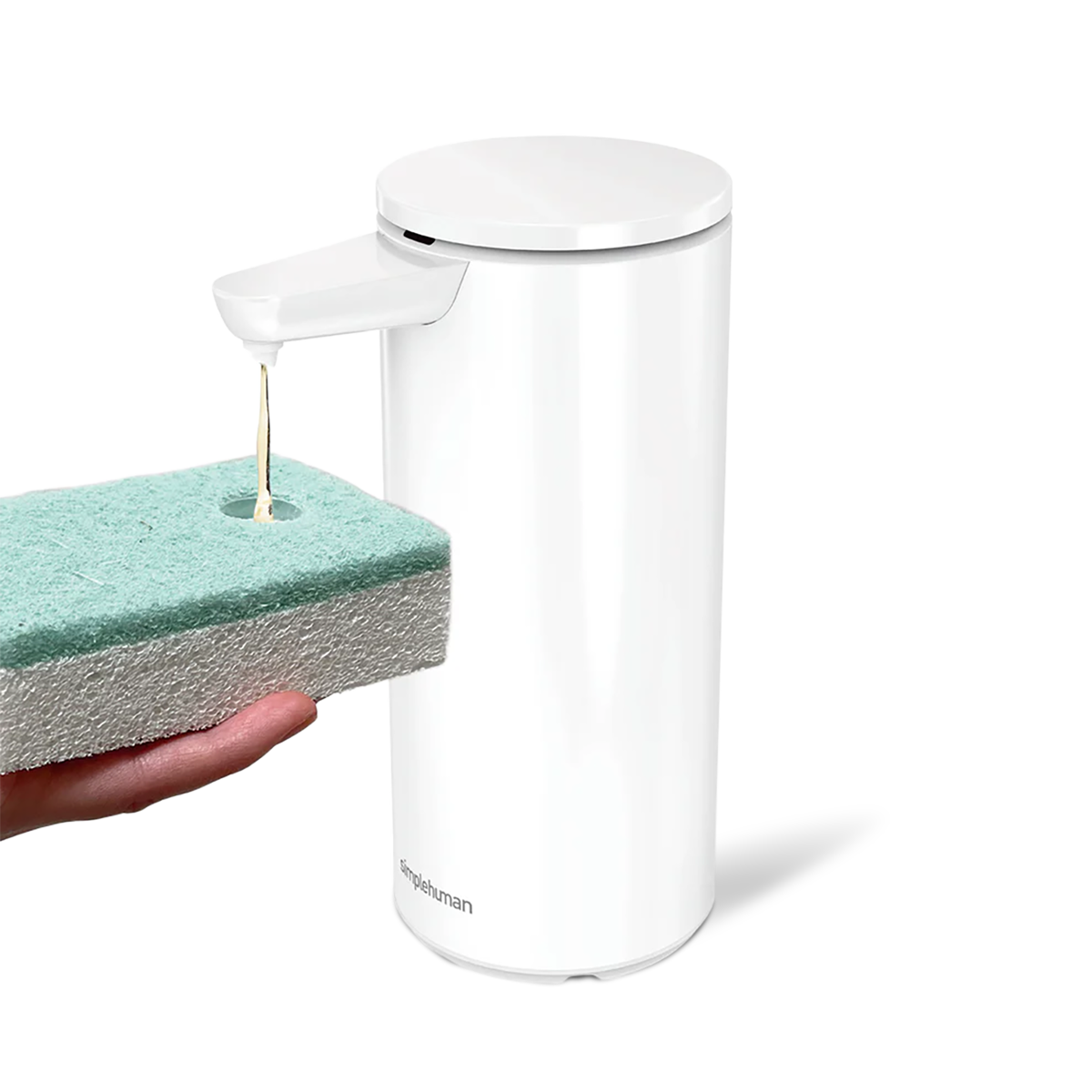 rechargeable liquid soap sensor pump - simplehuman