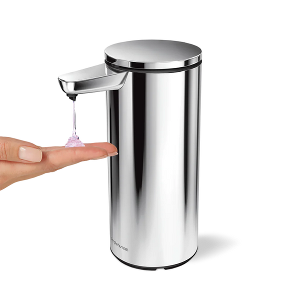 rechargeable 14 oz. liquid sensor pump with dual caddy bundle - simplehuman