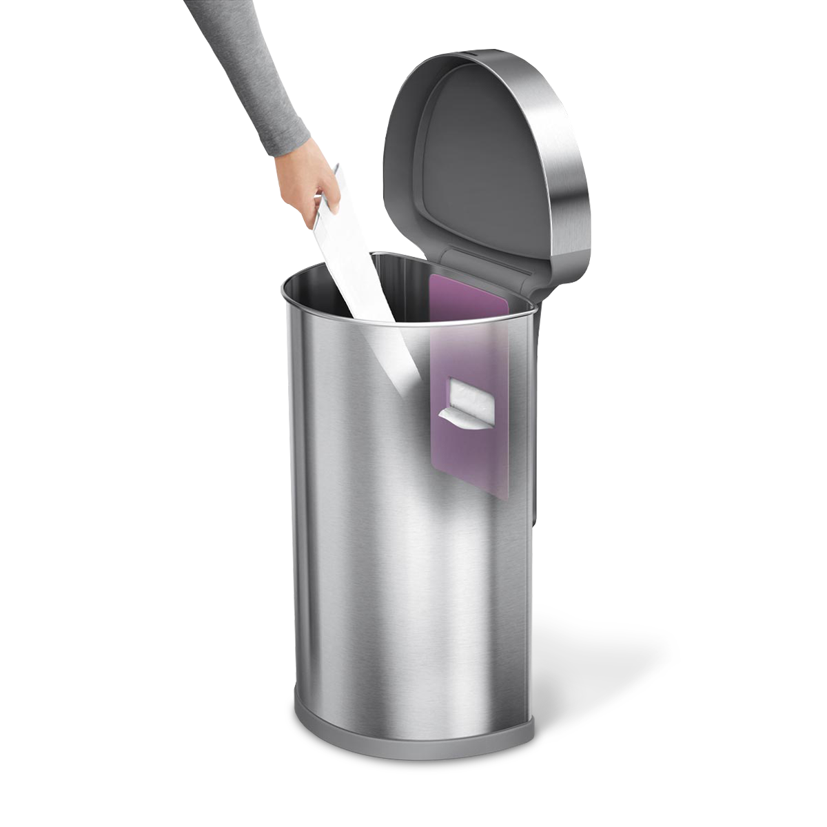 45L semi-round sensor can - simplehuman