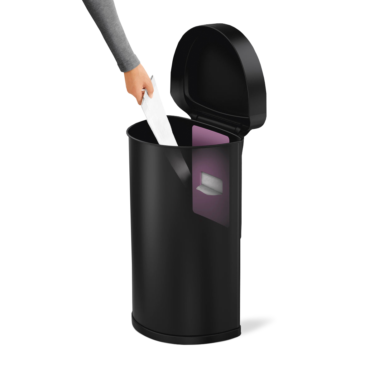 45L semi-round sensor can - simplehuman