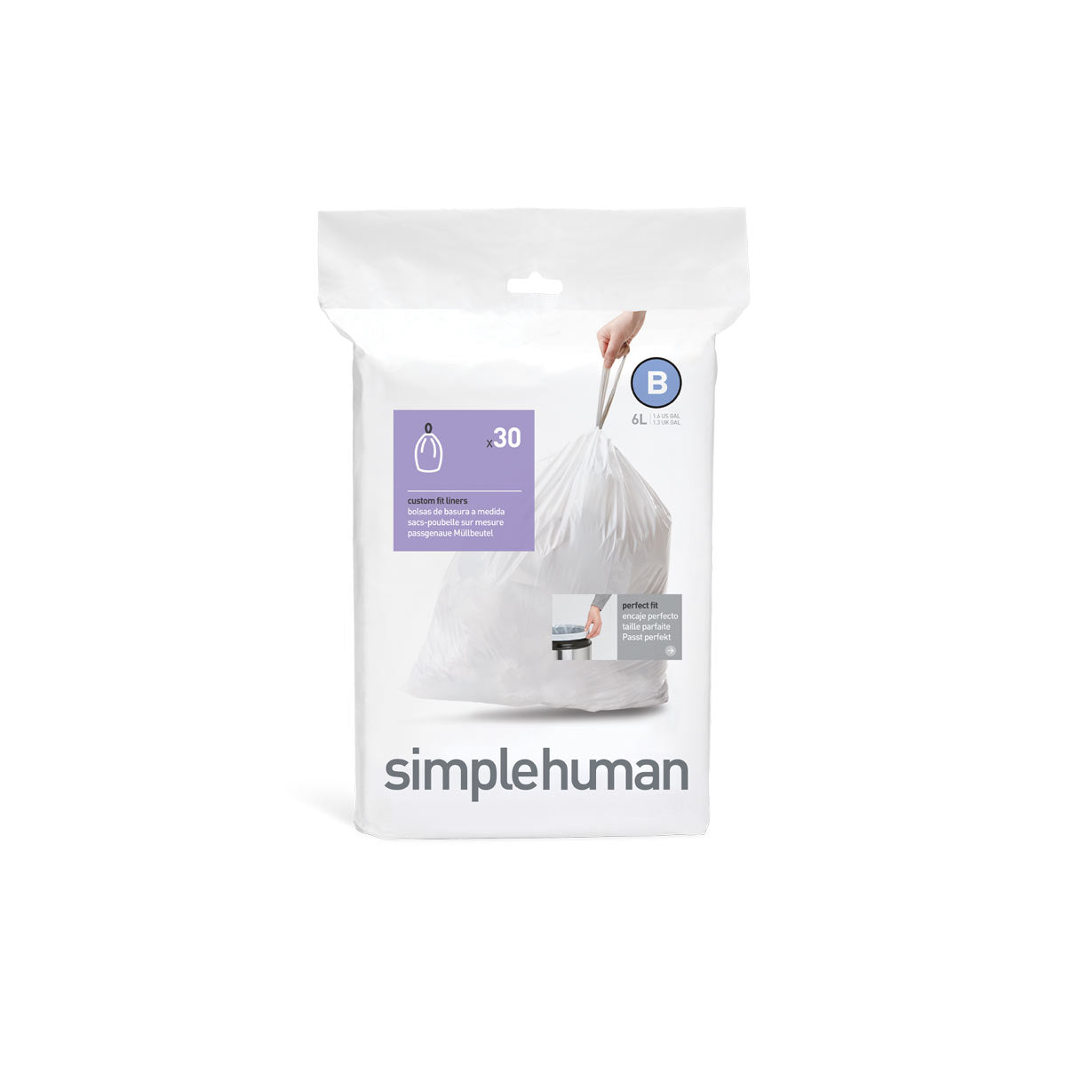 simplehuman code B custom fit liners