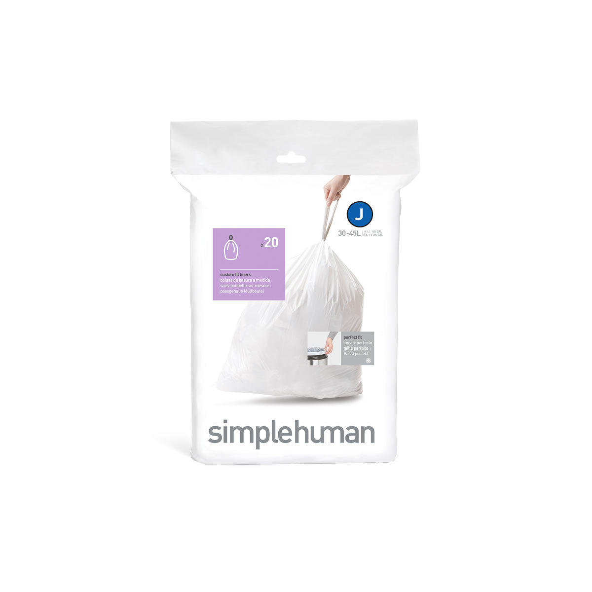 simplehuman code J custom fit liners