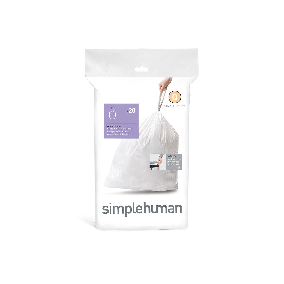 simplehuman code Q custom fit liners