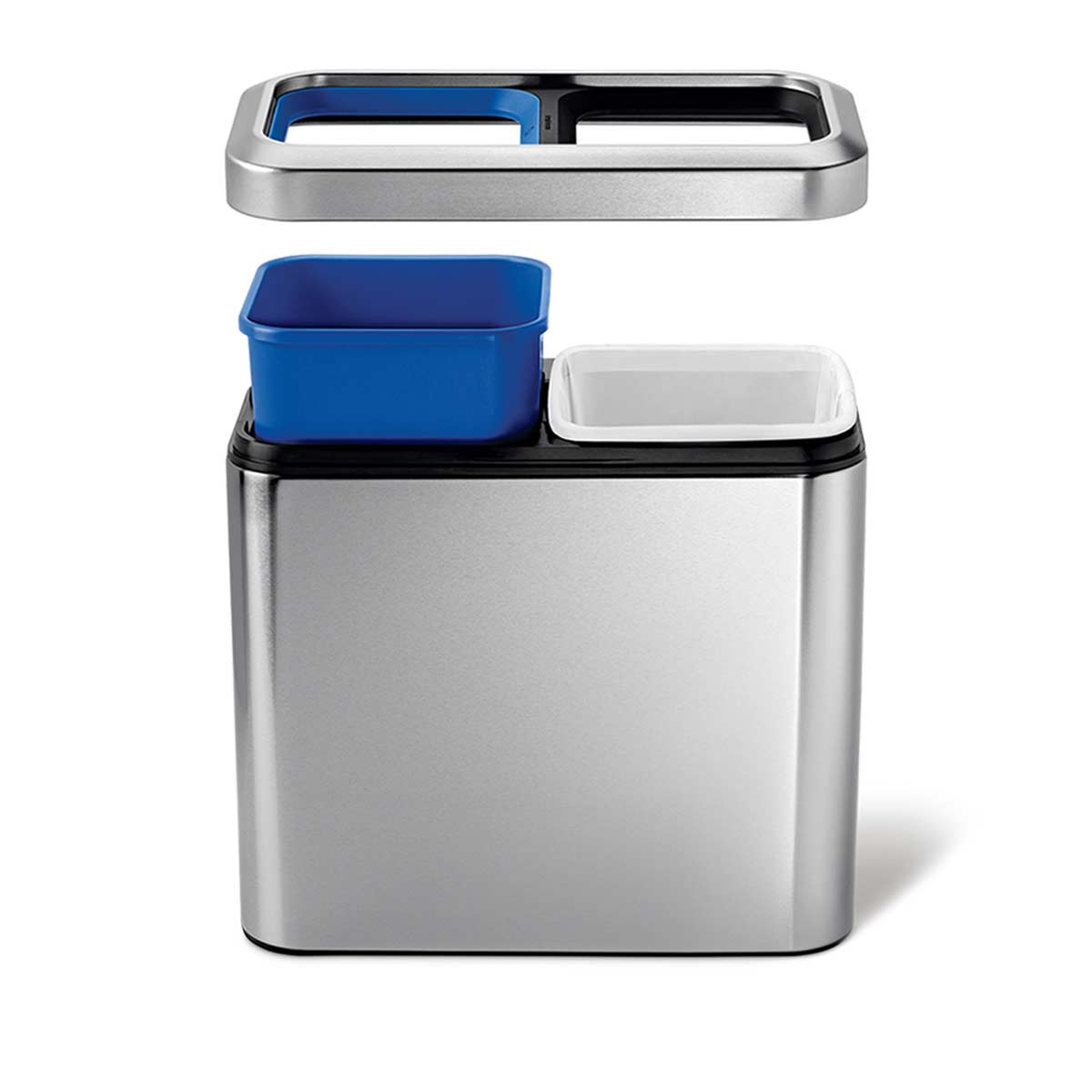 20L dual compartment slim open can - simplehuman