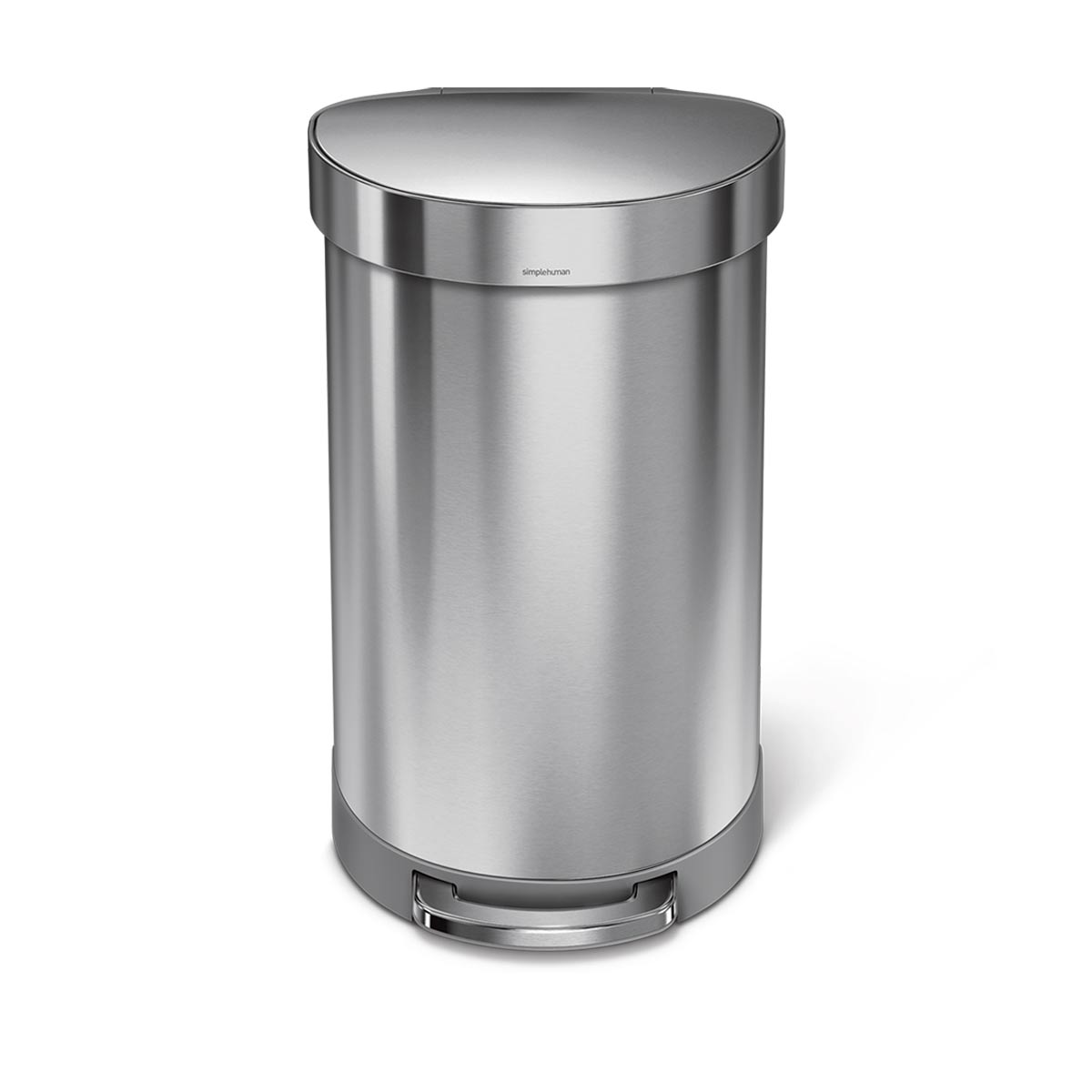 45L semi-round step can with liner rim - simplehuman