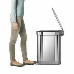 45L slim step can with liner rim - simplehuman