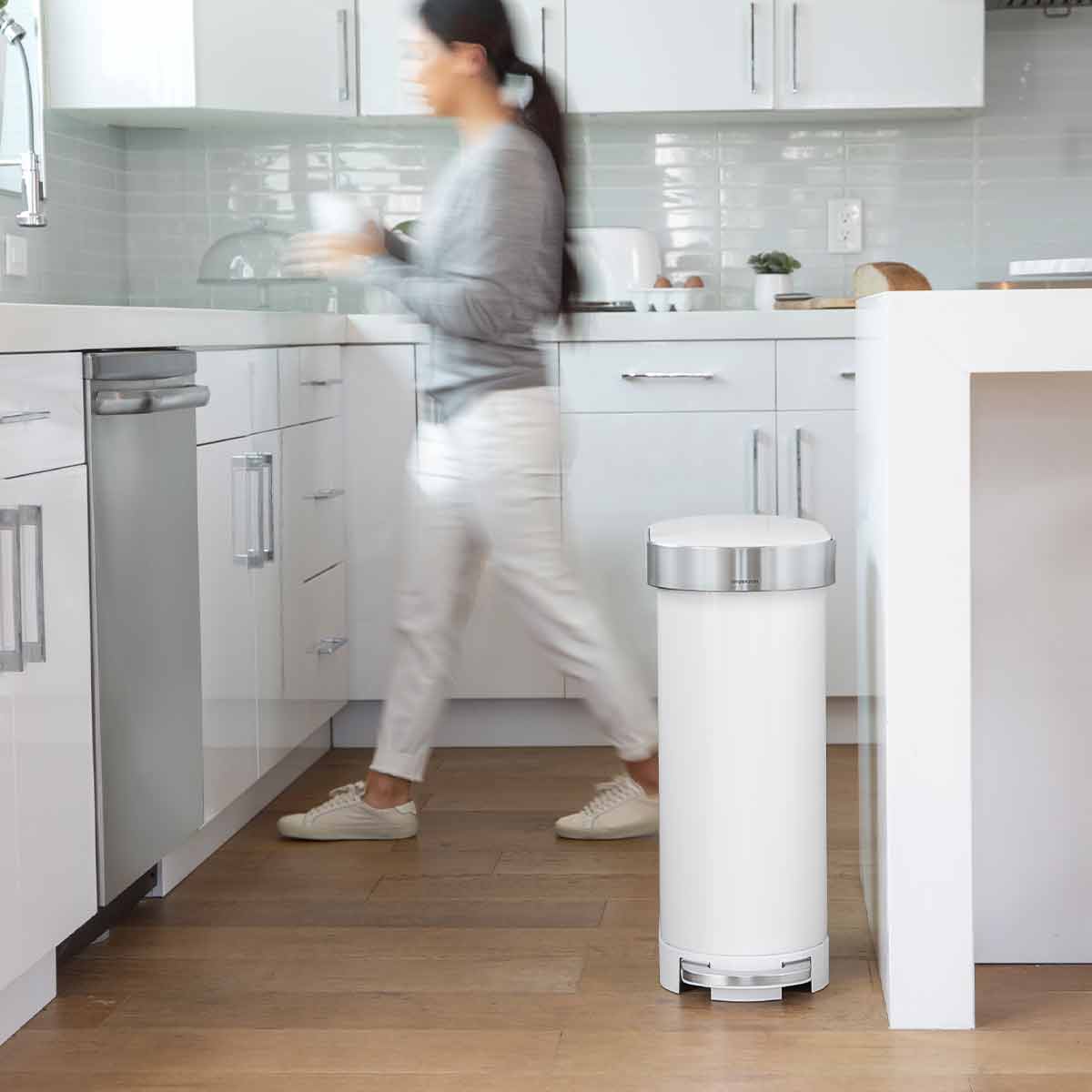 45L Slim Step Can with Liner Rim - Simplehuman