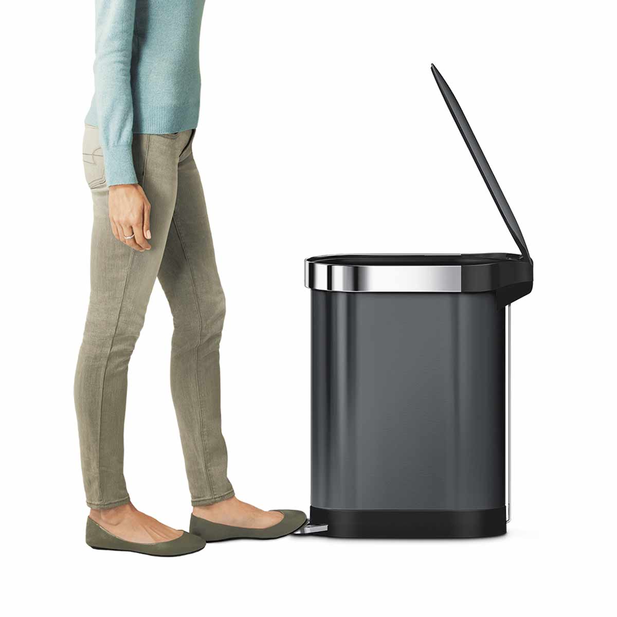 45L slim step can with liner rim - simplehuman
