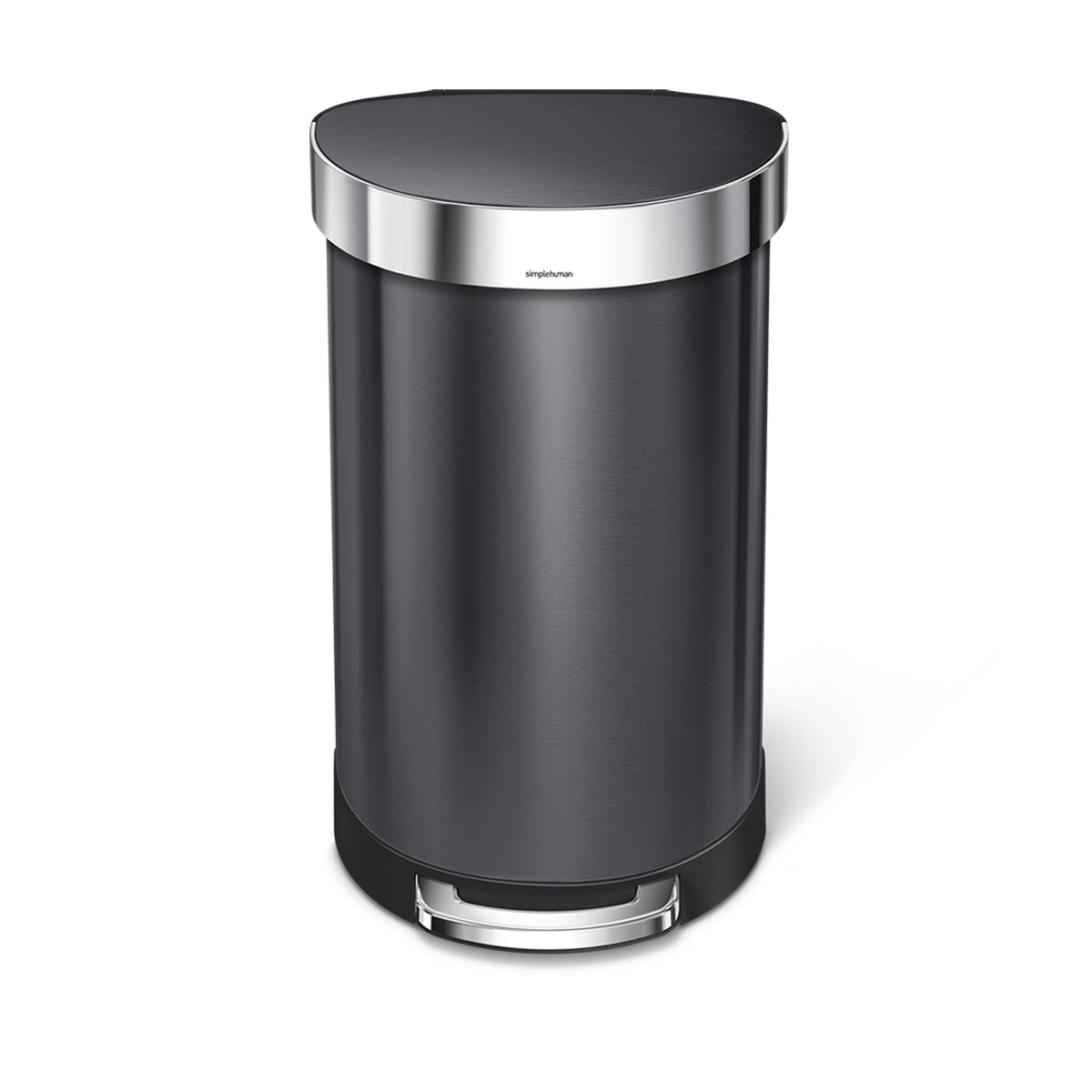 45L semi-round step can with liner rim - simplehuman