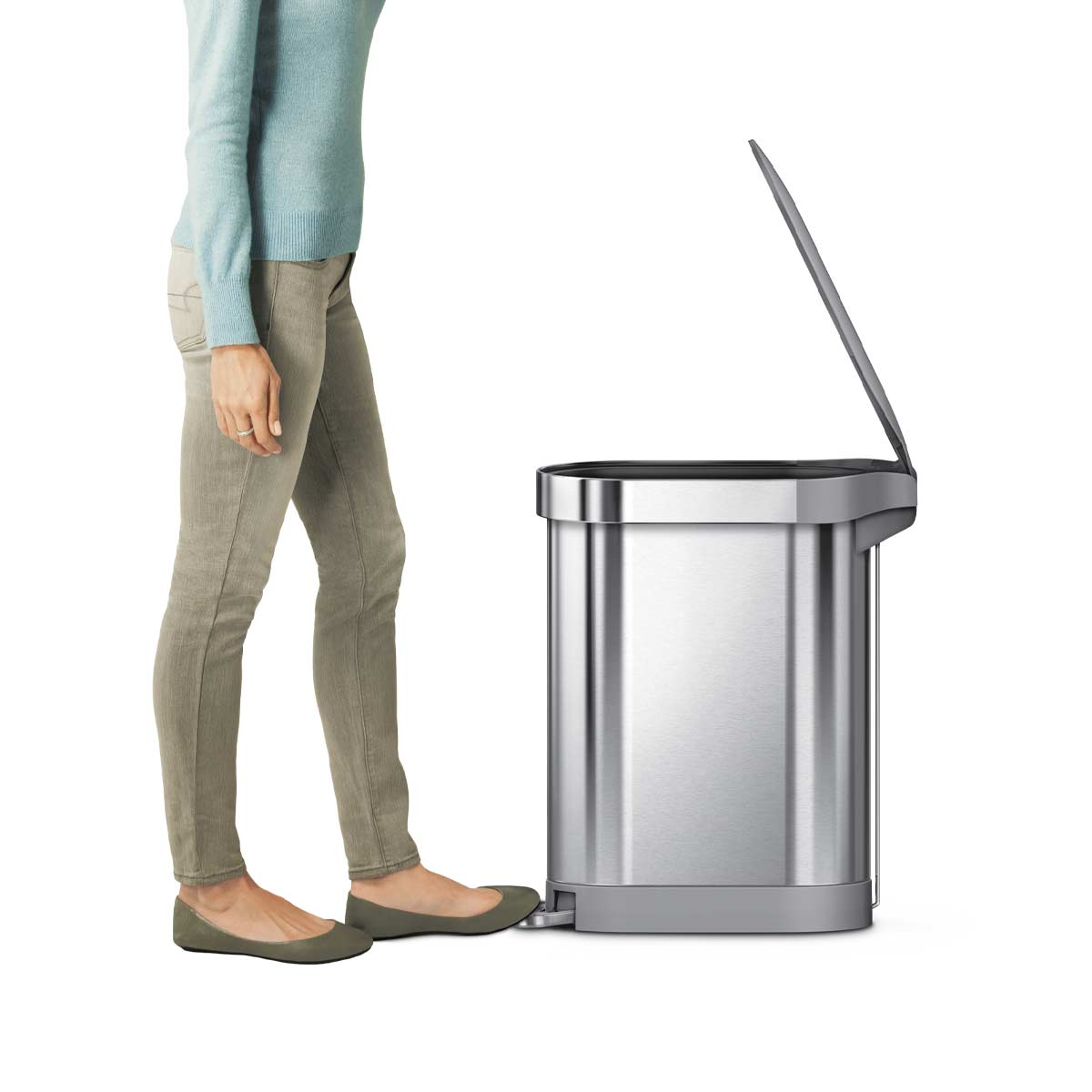 45L Slim Step Can with Liner Rim - Simplehuman