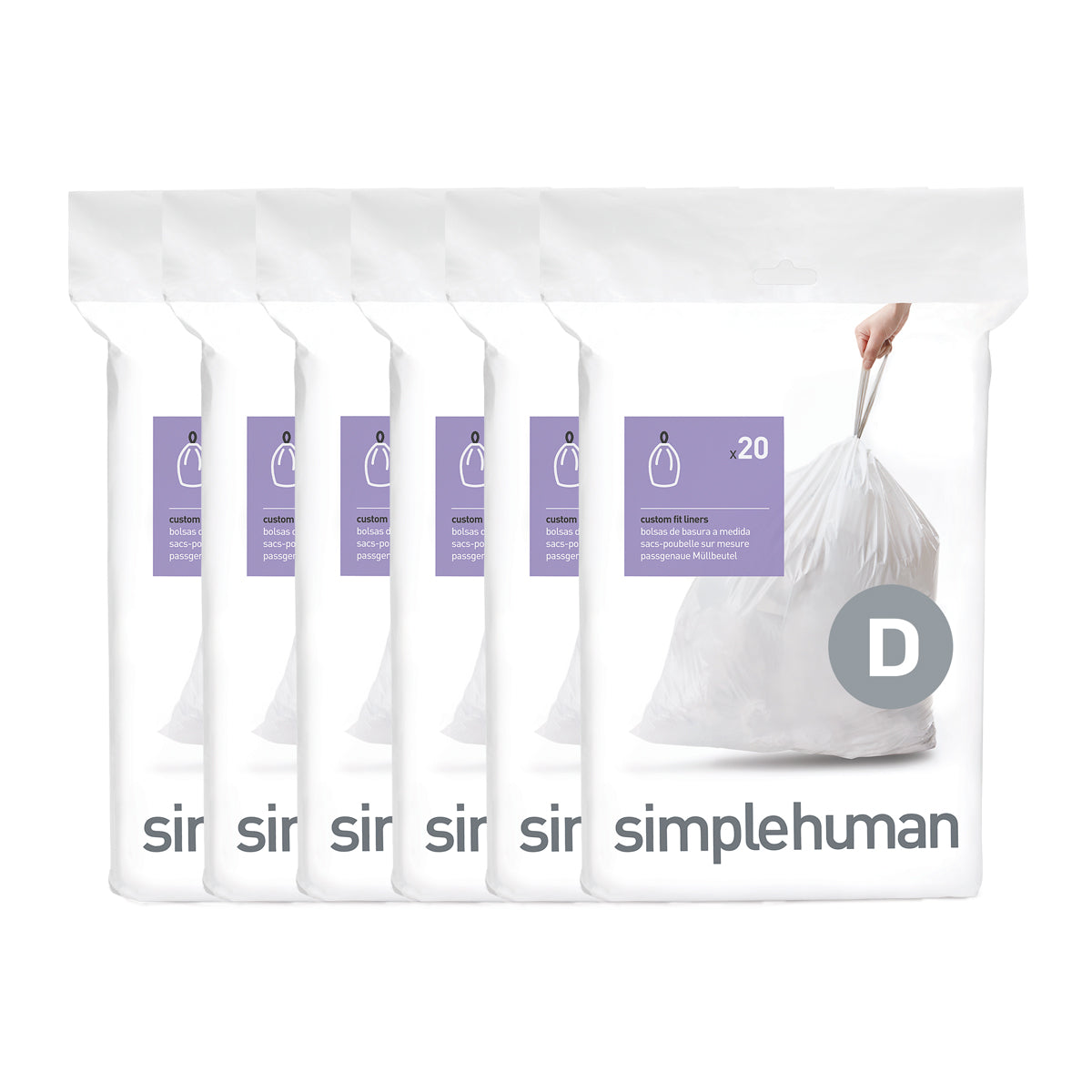simplehuman code D custom fit liners