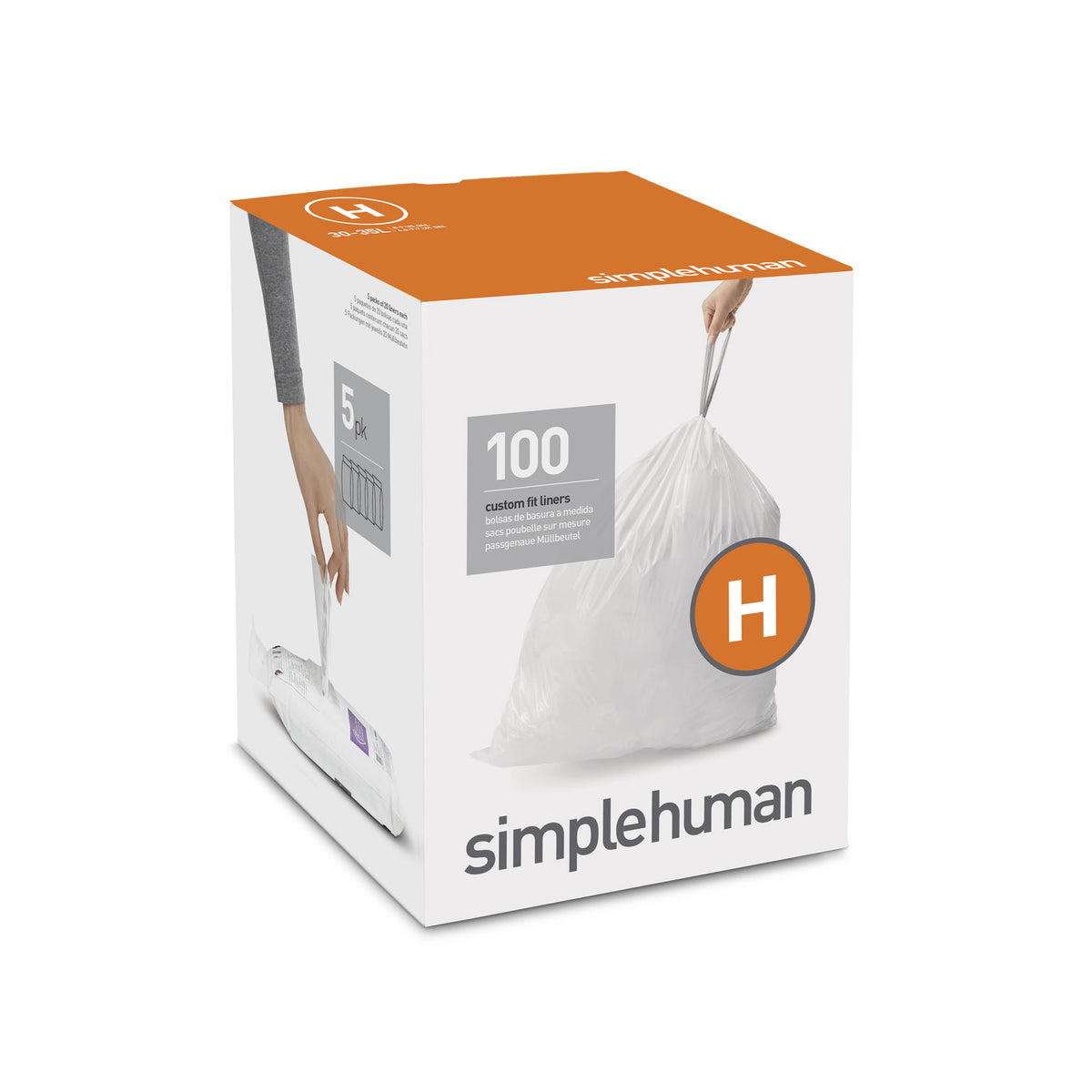 simplehuman code H custom fit liners